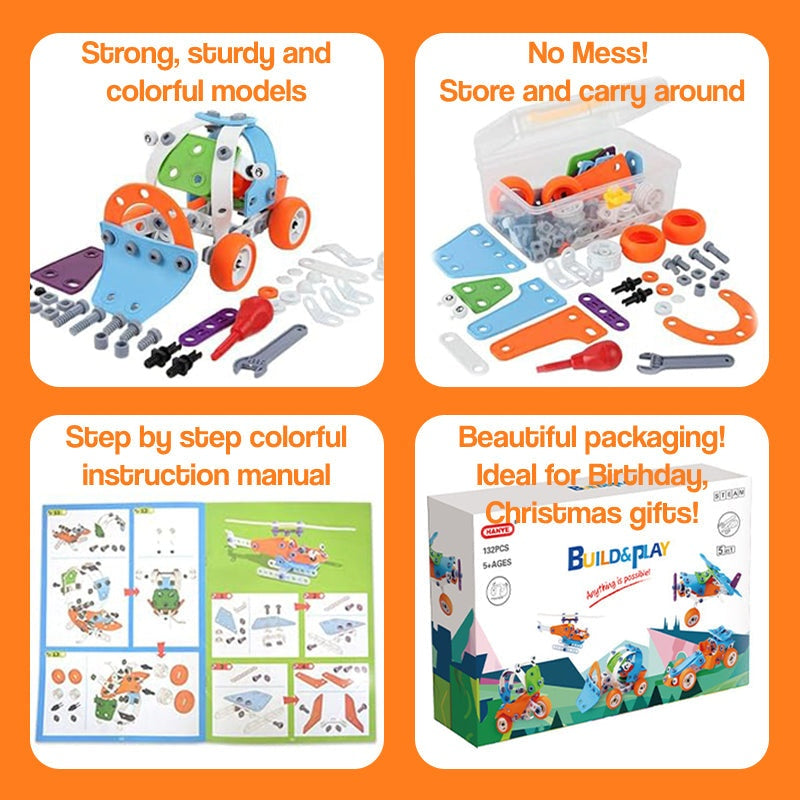 STEM Engineering Construction Building Set - Little Learners Toys