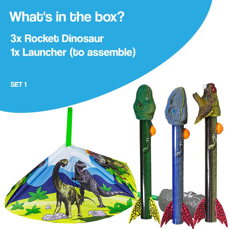 Soaring Dino Rocket Launcher - Little Learners Toys
