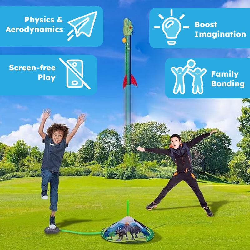 Soaring Dino Rocket Launcher - Little Learners Toys