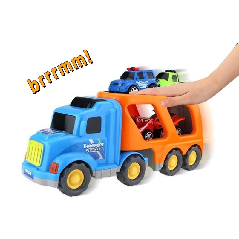 Cartoon Sliding Car Toy - Little Learners Toys