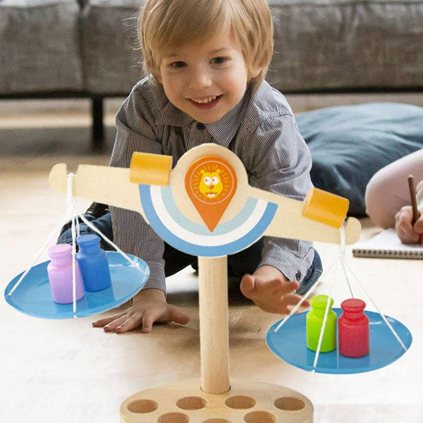 Wooden Educational Math Balance Scale Toy - Little Learners Toys