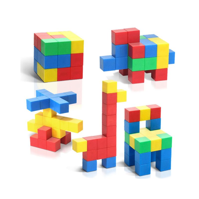 Colorful Magnetic STEM Building Blocks - Little Learners Toys