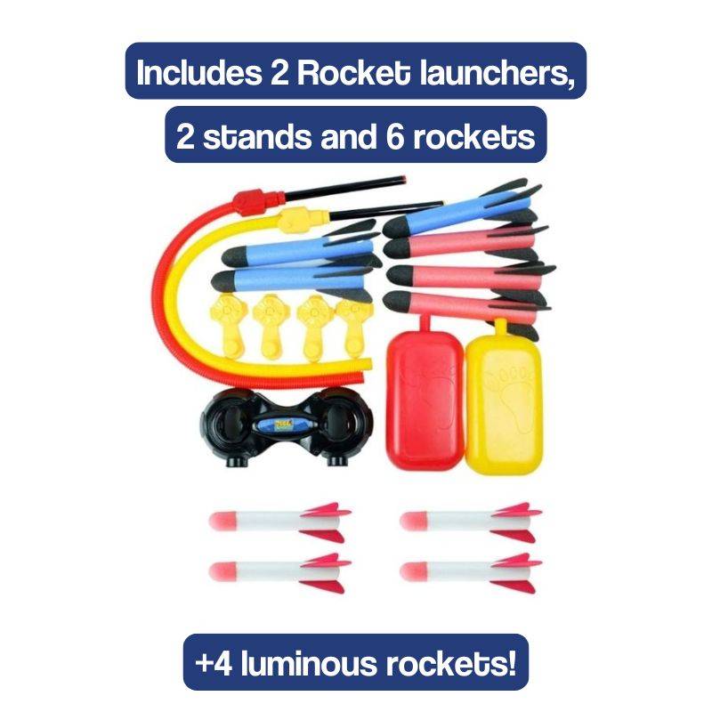 Dual Toy Rocket Launcher - Little Learners Toys