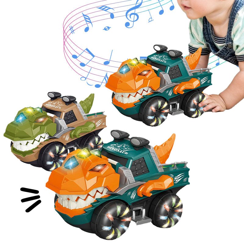 Interactive LED Dinosaur Chariot Toy - Little Learners Toys