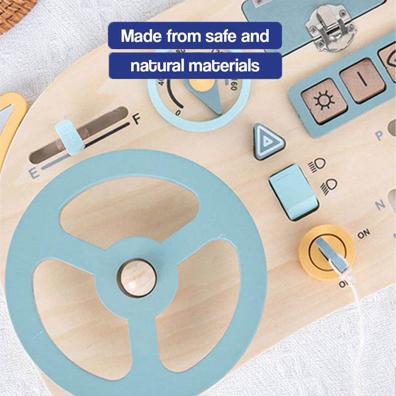 Little Driver Montessori Activity Board - Little Learners Toys