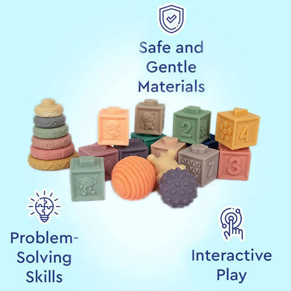 SoftStack Baby Blocks - Little Learners Toys