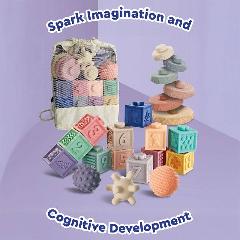 SoftStack Baby Blocks - Little Learners Toys