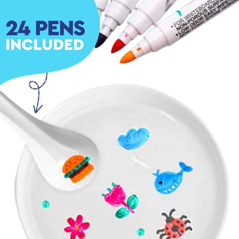 Water Painting Floating Ink Magic Pens - Little Learners Toys