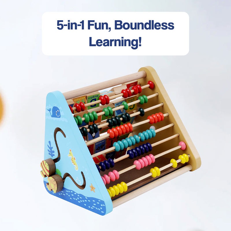 Wooden Montessori Activity Centre Triangle Toys - Little Learners Toys