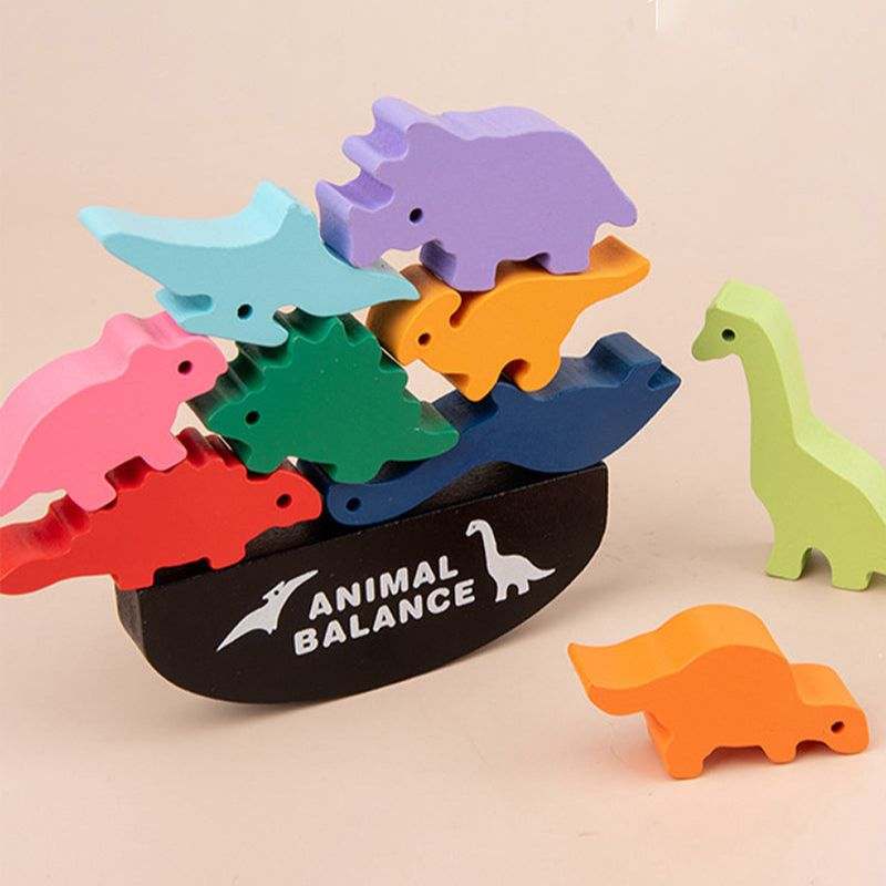Wooden Animal Balancing Block Game - Little Learners Toys