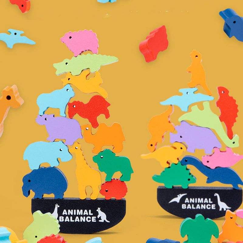 Wooden Animal Balancing Block Game - Little Learners Toys