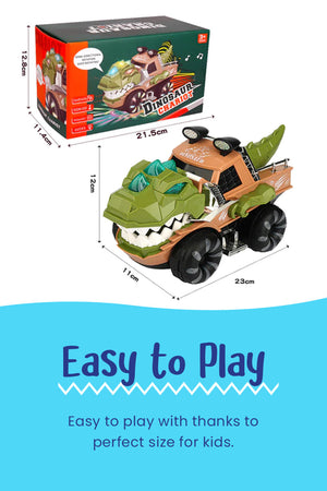 Interactive LED Dinosaur Chariot Toy - Little Learners Toys