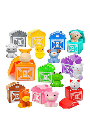 Montessori Farm Animals Counting & Sorting Set - Little Learners Toys