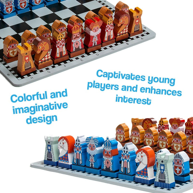 Checkmate Kingdom Educational Chess Set for Kids - Little Learners Toys