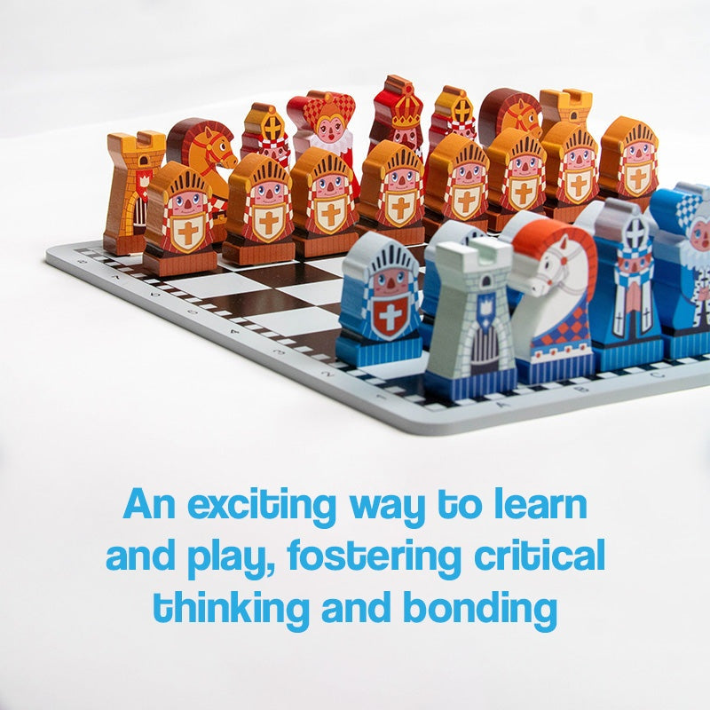 Checkmate Kingdom Educational Chess Set for Kids - Little Learners Toys